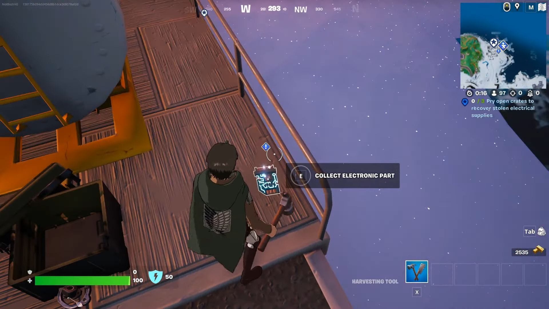 Fortnite: How to pry open crates to recover stolen electrical supplies