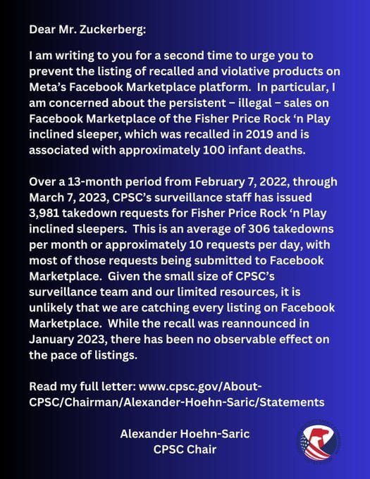 Urgent Fisher Price Rock n Play recall notice issued in wake of resale ...