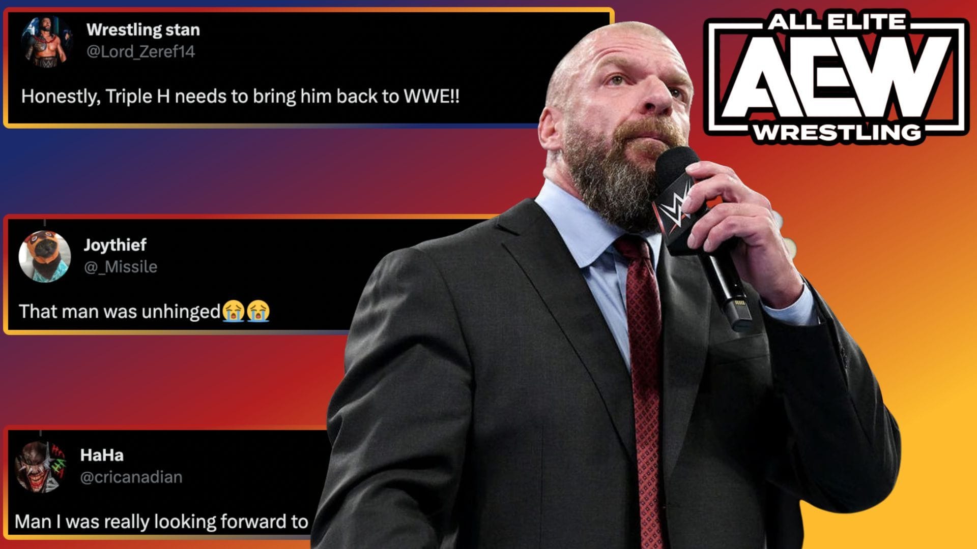 "Honestly, Triple H needs to bring him back to WWE!!" - Twitter erupts with wild claims after ...