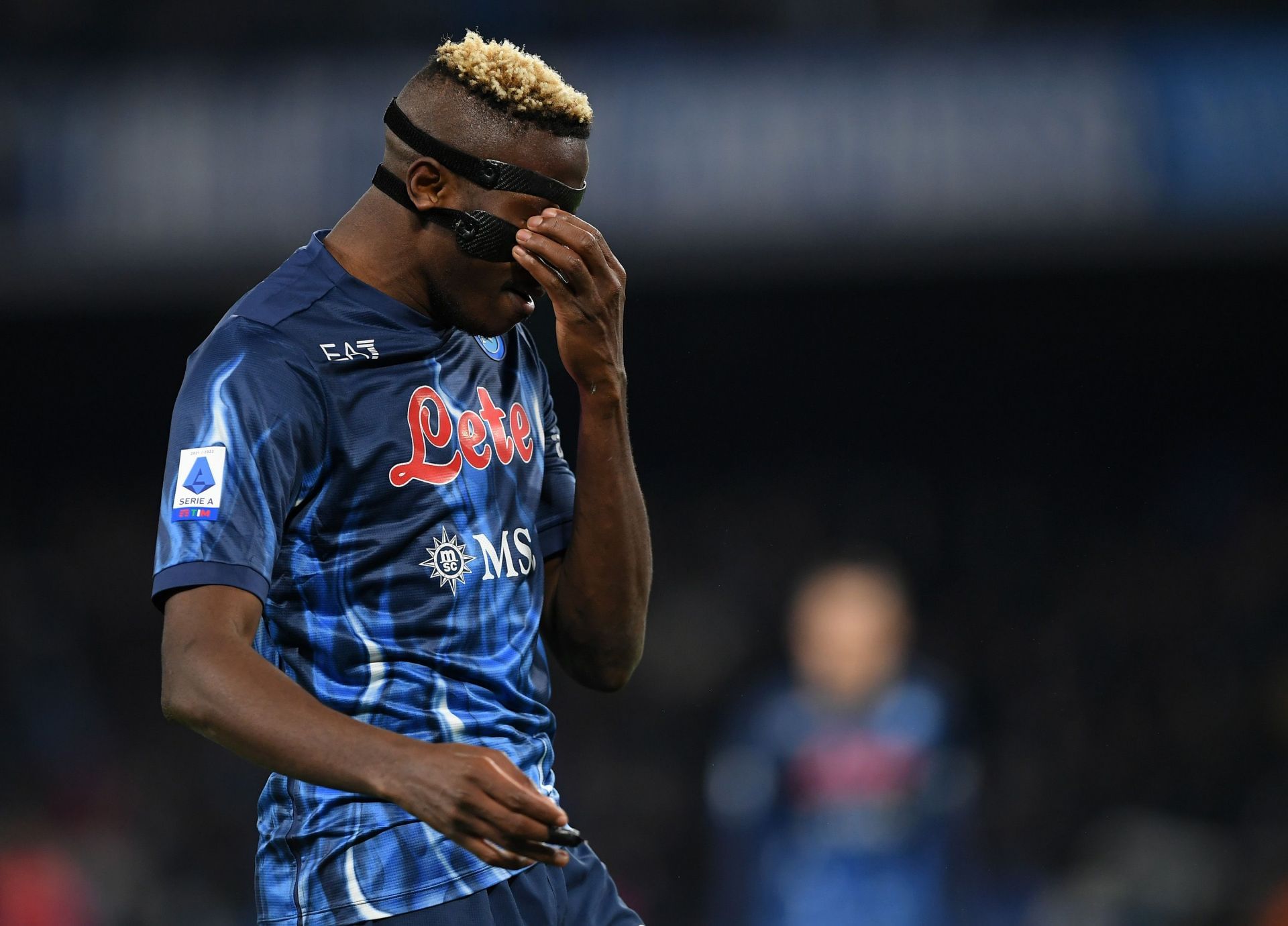 Why does Napoli star Victor Osimhen wear a mask?