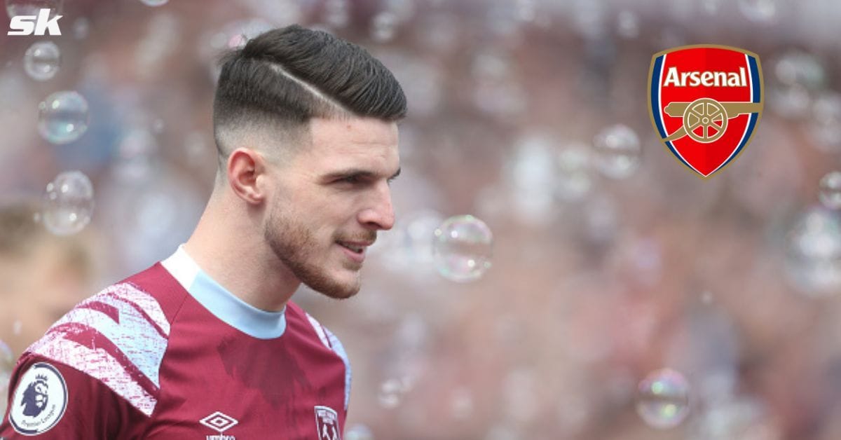 Arsenal superstar spotted signing Declan Rice's shirt after 2-2 draw ...