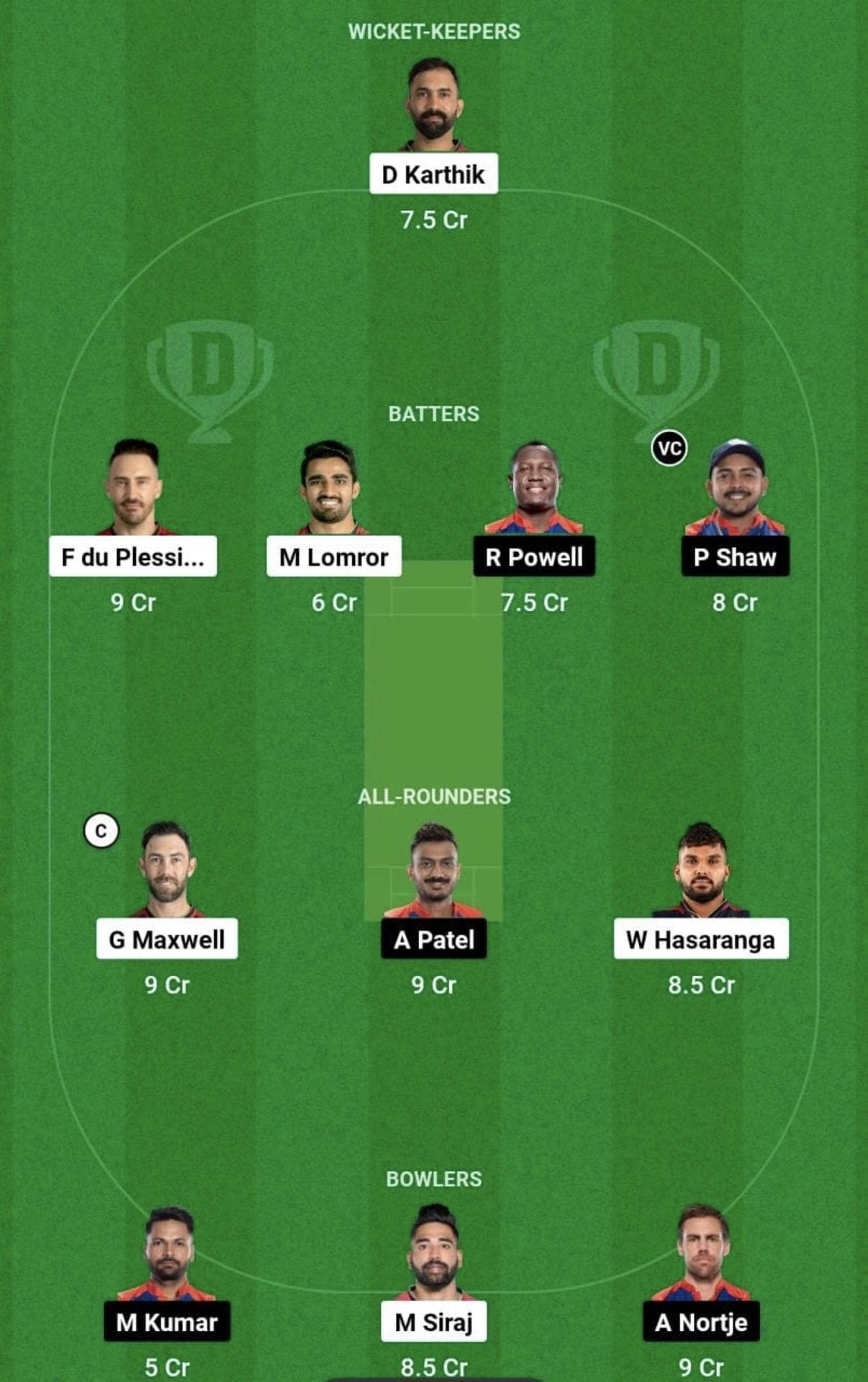 RCB vs DC Dream11 Prediction: Fantasy Cricket Tips, Today's Playing 11 ...