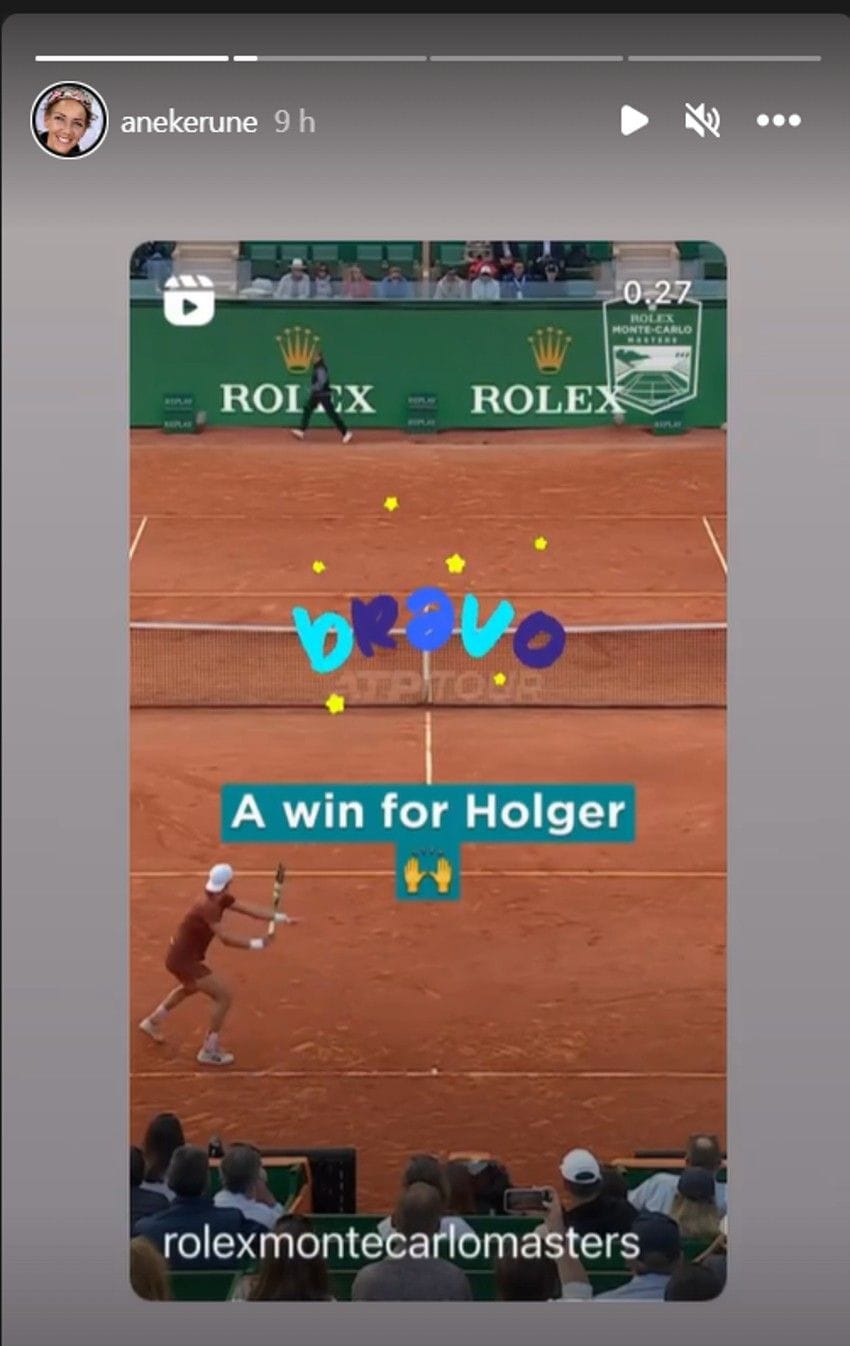 Holger Rune's mother Aneke delighted at Dane reaching Monte-Carlo 3R