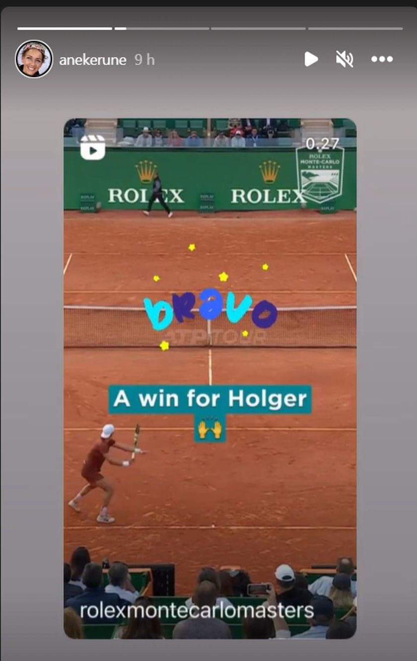 Holger Rune's mother Aneke delighted at Dane reaching Monte-Carlo 3R