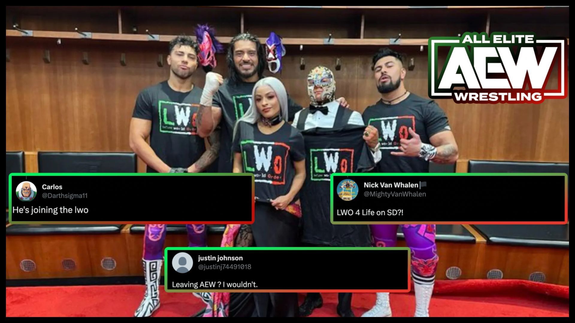 "He's joining the LWO," "Leaving AEW?" - Twitter erupts after popular ...