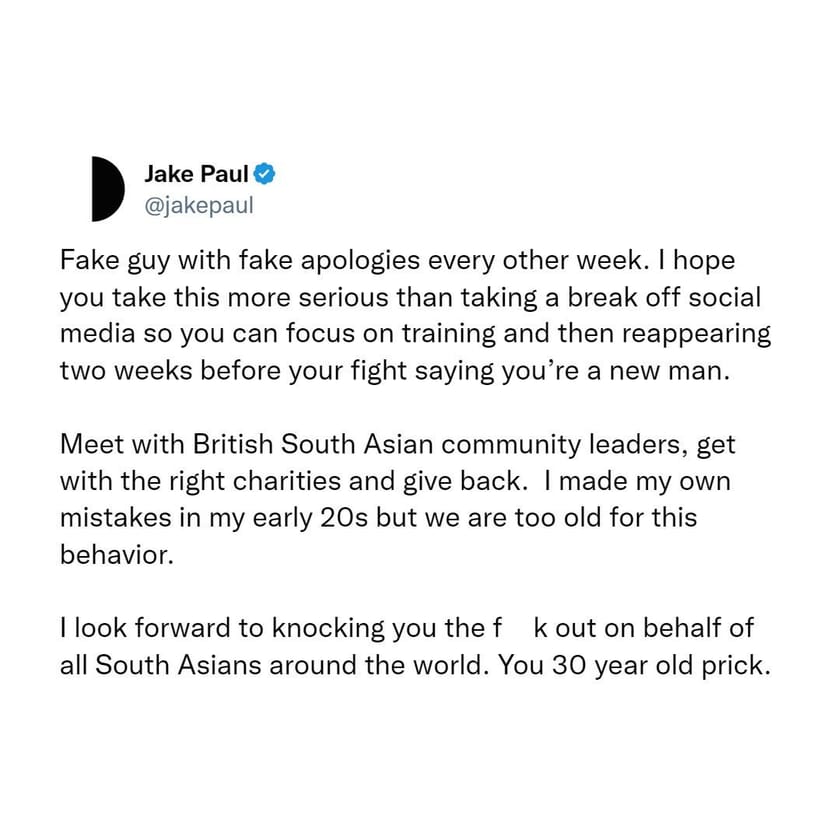 "Remember when Nate Diaz saw KSI at Mis**ts 4?" - Jake Paul deletes ...