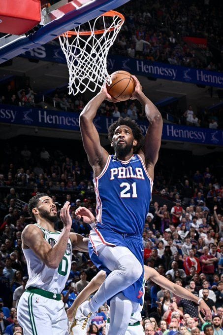 Joel Embiid details what he did improve his shooting - “White people ...