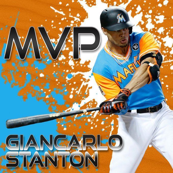 Renowned actor believed 2017 MVP Giancarlo Stanton was destined to be professional football ...