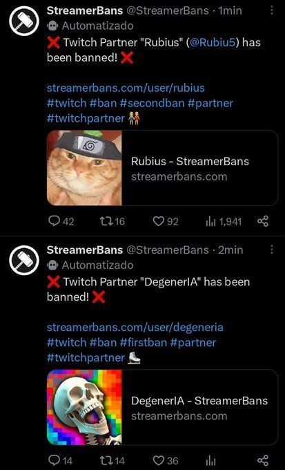 Spanish Twitch star Rubius banned from Twitch for second time