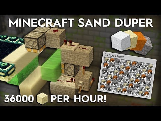 How to duplicate sand blocks in Minecraft easily
