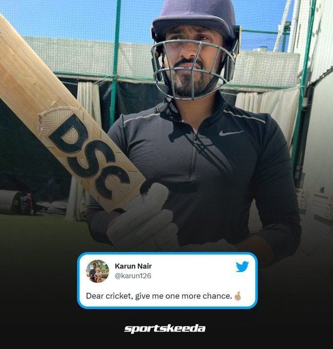 "Test match player replaced by another" - Fans erupt as Karun Nair ...