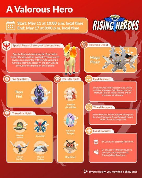 Pokemon GO A Valorous Hero May 2023: All Raid bosses, event bonuses ...