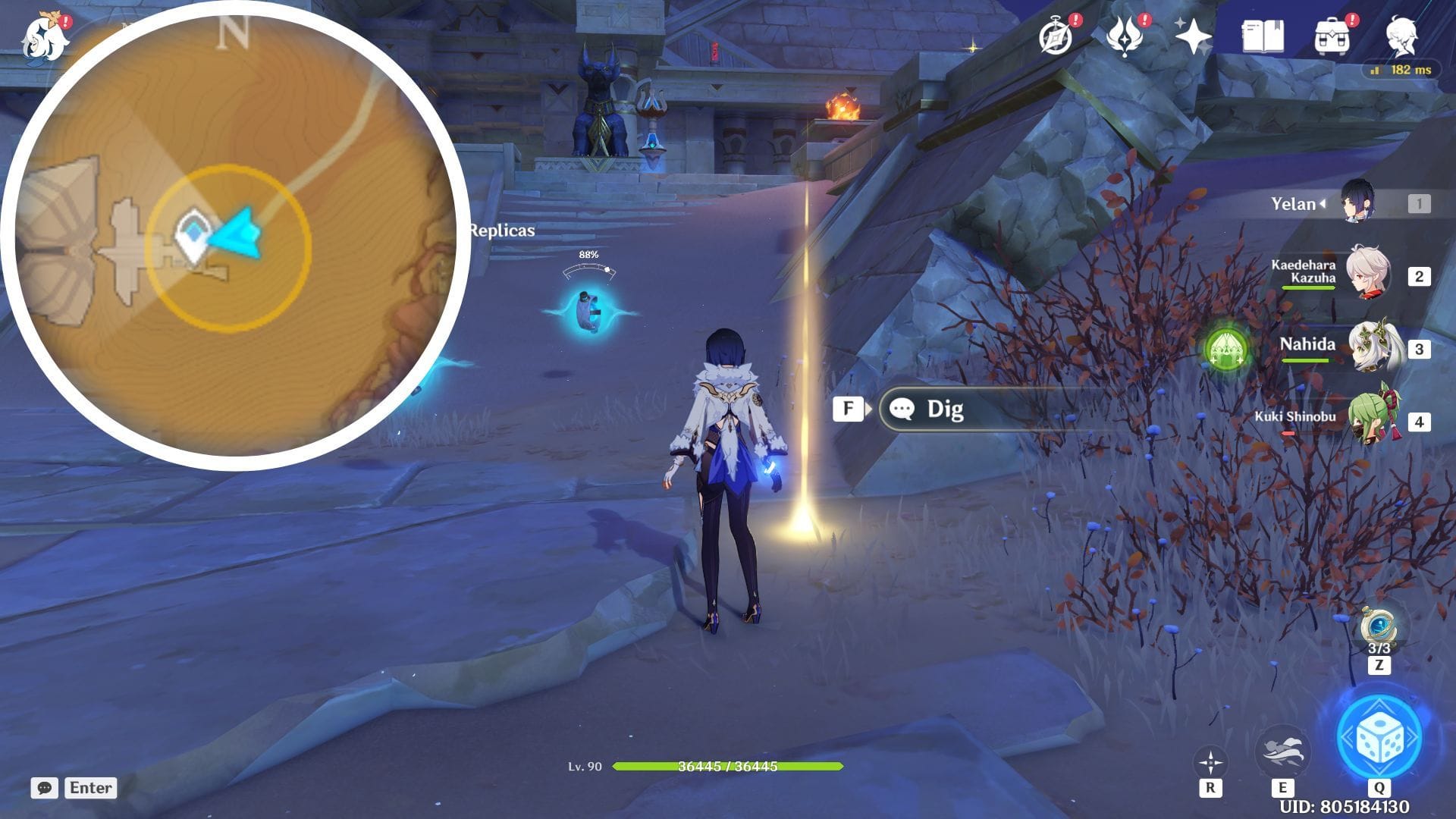 Genshin Impact Dune of Elusion Antiquity Hunt guide