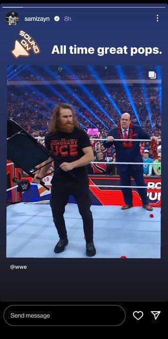 Sami Zayn sends an indirect message to Roman Reigns ahead of next week's SmackDown segment