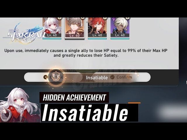 How to complete the Insatiable achievement in Honkai Star Rail