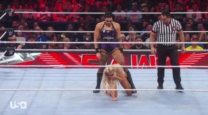 Rhea Ripley sends a one-word message after Dominik Mysterio beats 12-time champion