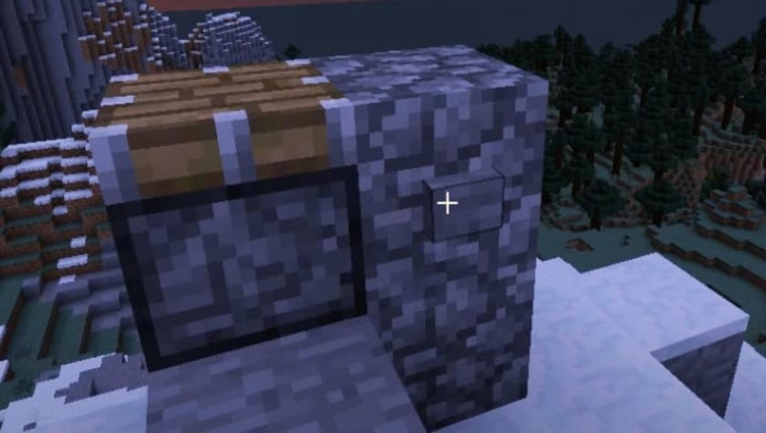 How to Craft an Oak Button in Minecraft