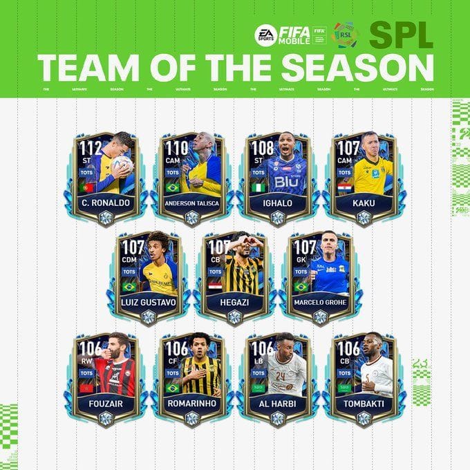 EA Sports releases FIFA Mobile Saudi Pro League TOTS cards led by Cristiano Ronaldo and Talisca