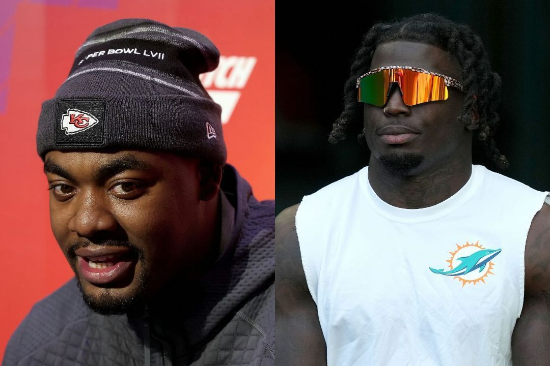 Chiefs fans join Chris Jones in firing shots at Tyreek Hill after Dolphins WR escapes return to ...