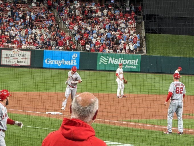 St. Louis Cardinals fans deflated after Mike Trout's late home run adds to club's early season ...