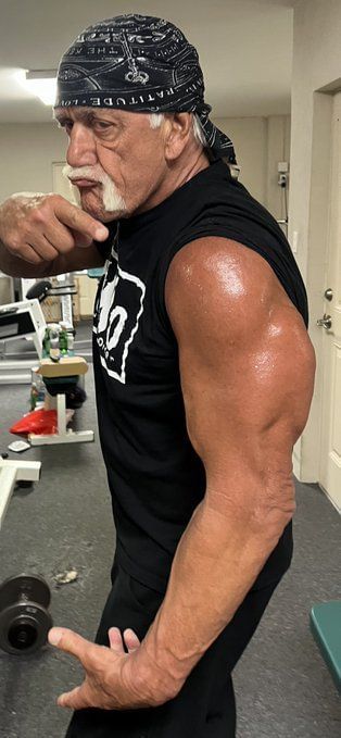 [PHOTO] WWE legend Hulk Hogan looking insanely jacked at 69-years-old