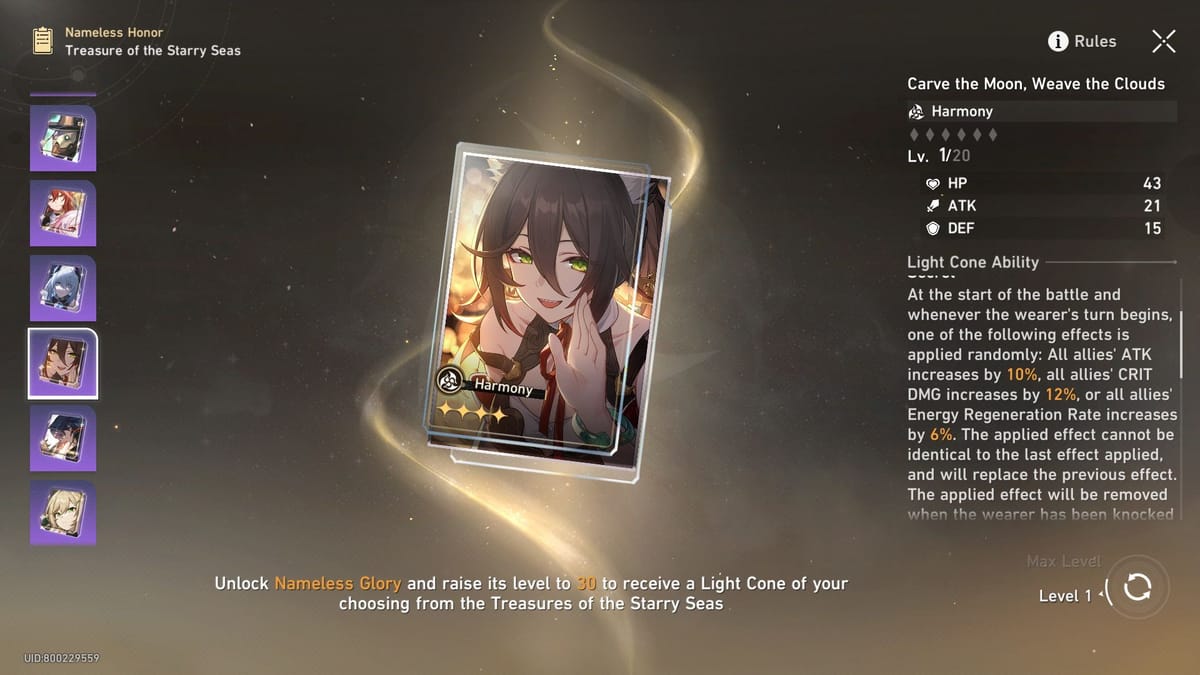 Honkai Star Rail Tingyun build guide: Best Light Cones, Relics and Traces