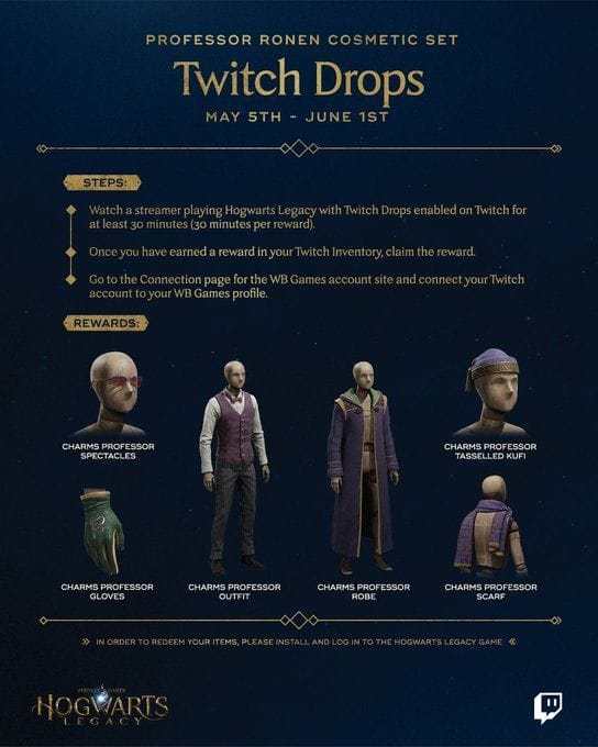 How to get Professor Ronen Cosmetic Set in Hogwarts Legacy