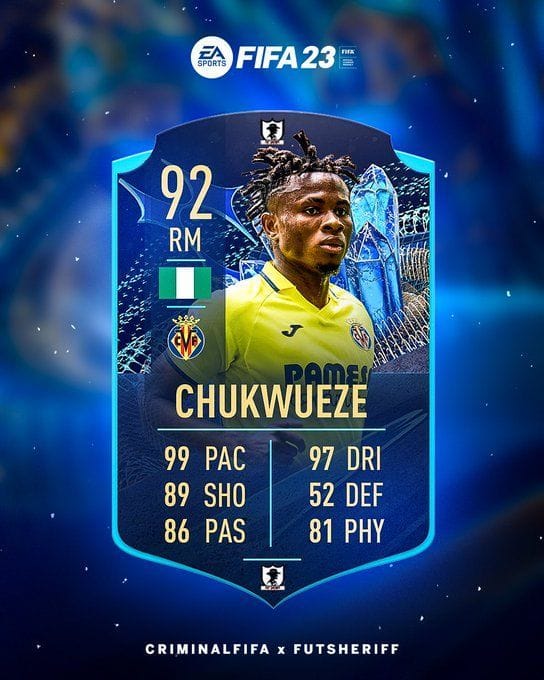 TOTS: FIFA 23 leak hints at Samuel Chukwueze coming to TOTS promo as an ...