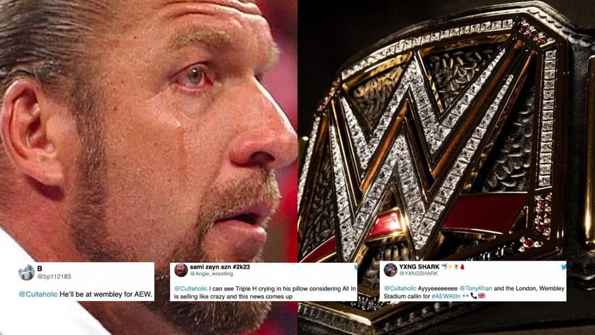 "Triple H crying in his pillow","He'll be at Wembley" - Twitter erupts ...