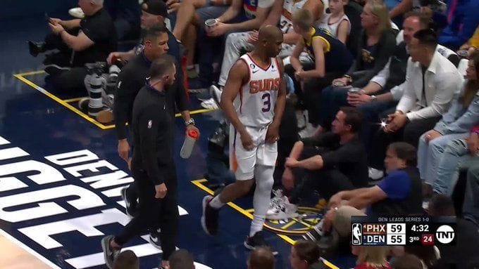 NBA injury update- Chris Paul exits Game 3 with an apparent injury