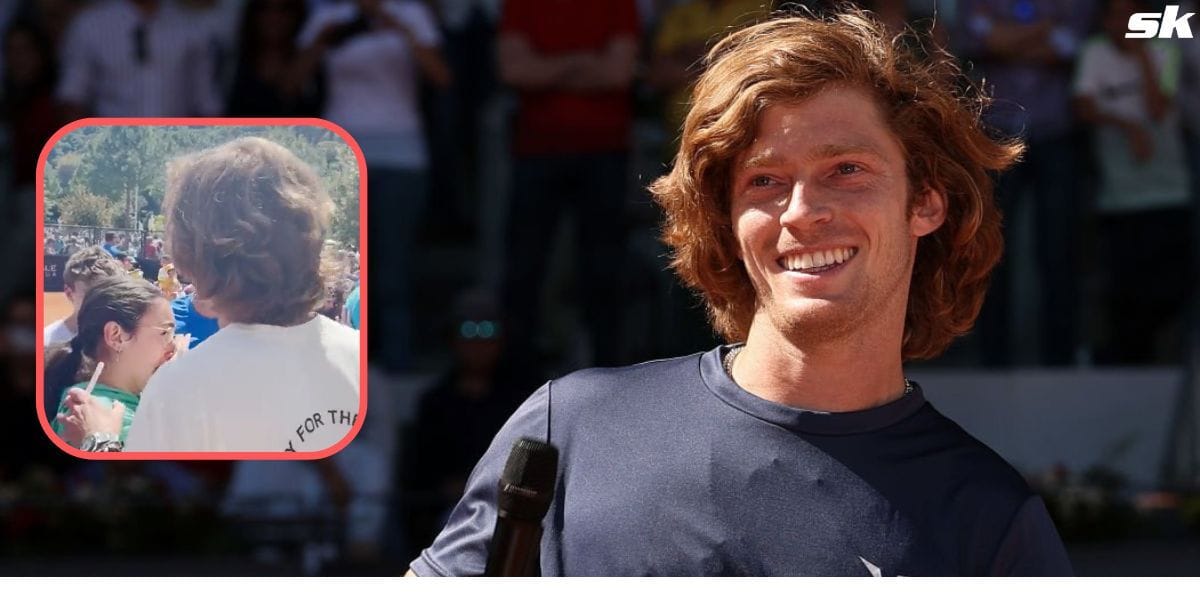 Watch: Andrey Rublev provides comforting embrace to a crying fan at ...