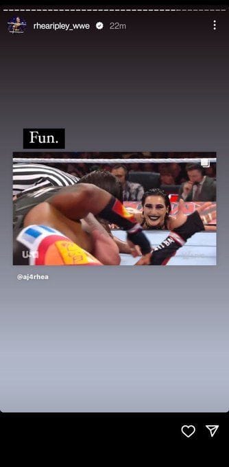 Rhea Ripley sends a one-word message after Dominik Mysterio beats 12-time champion