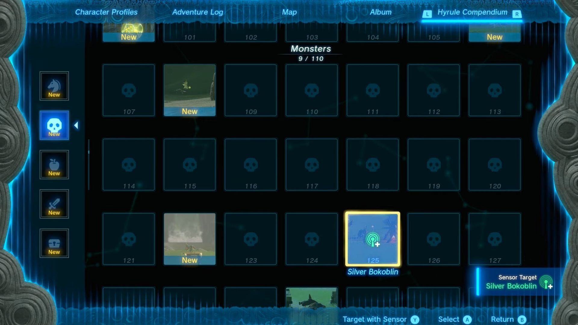 How to use the Sensor+ function of the Hyrule Compendium in The Legend ...
