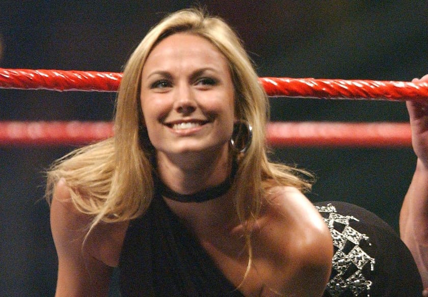 When 52-year-old WWE star crossed lines to bite Stacy Keibler's backside