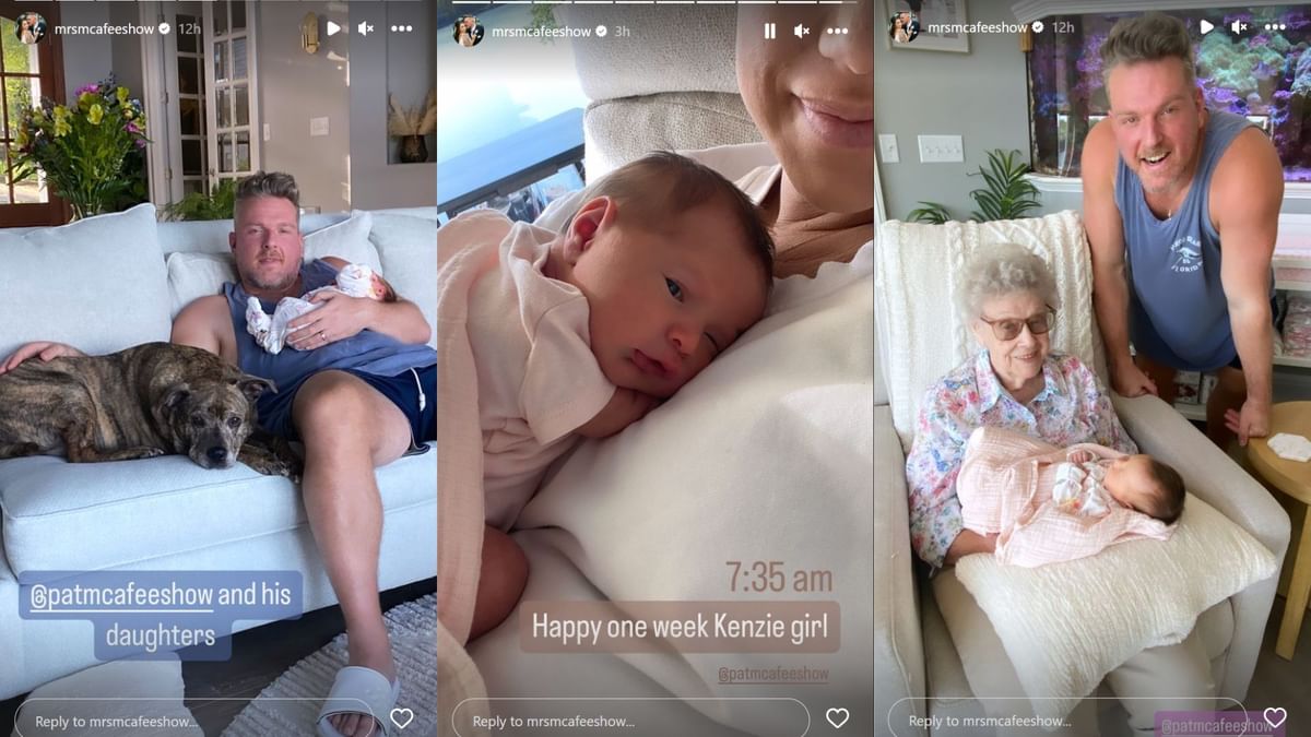 In Photos: Pat McAfee and wife Samantha celebrate baby Kenzie's one ...