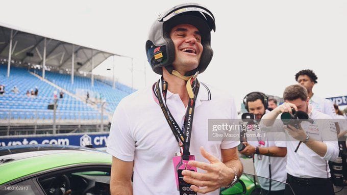 Roger Federer attends F1 Miami GP with family, reunites with Juan ...