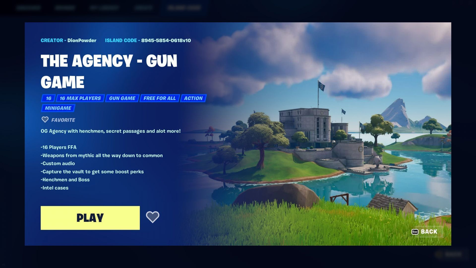 Fortnite player recreates Spy Games from Chapter 2 Season 2 in UEFN