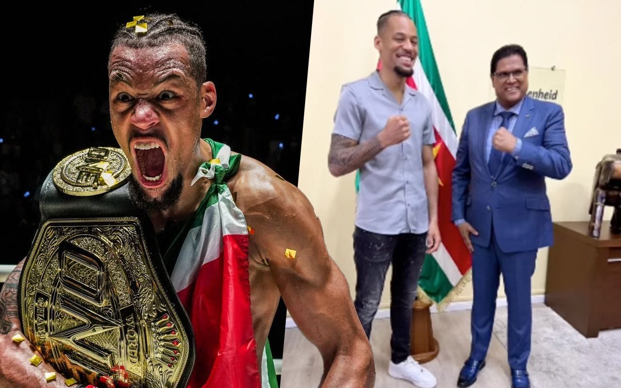 Regian Eersel meets with Suriname President Chan Santokhi on homecoming ...