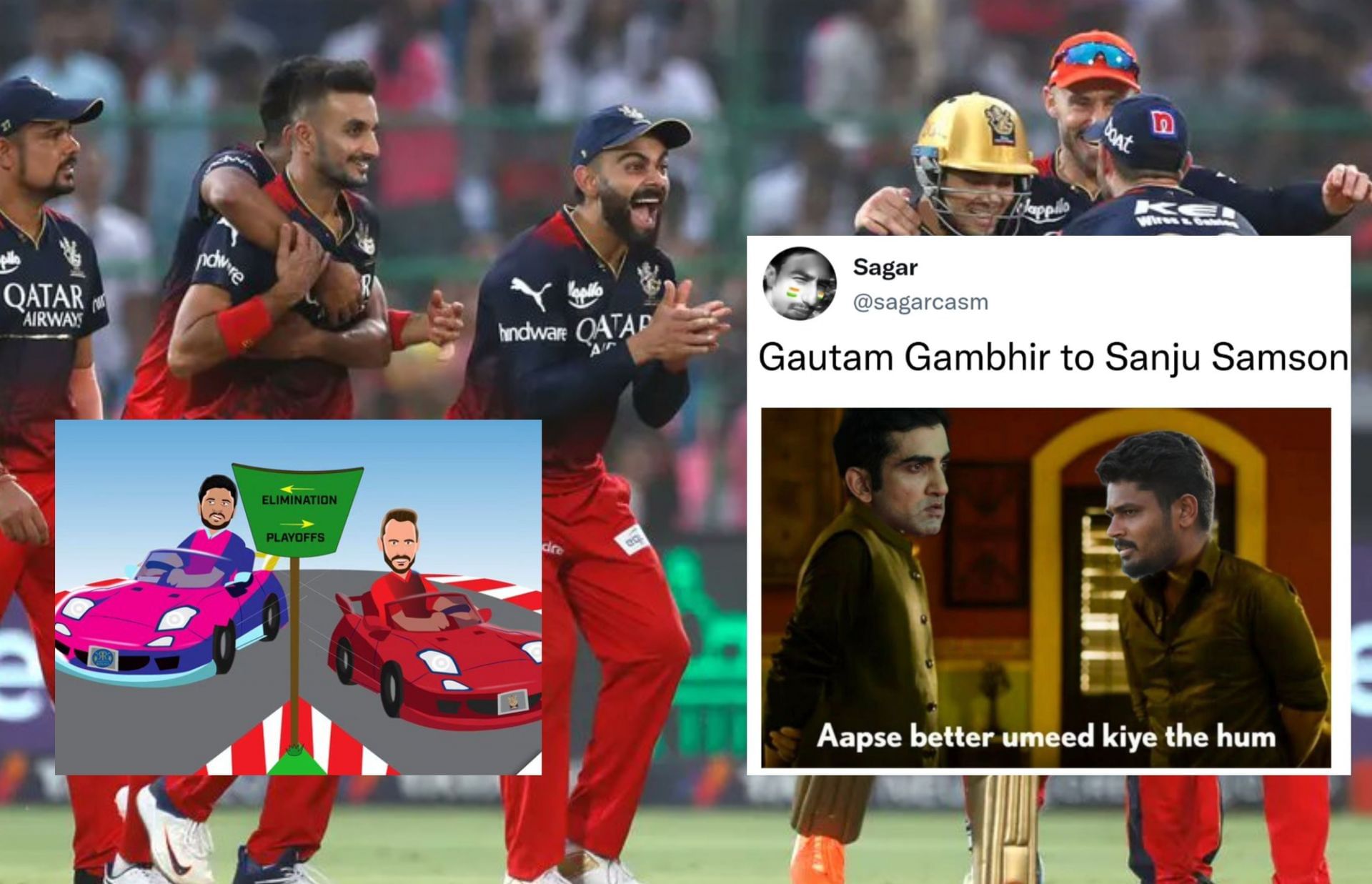 "E sala khel abhi khatam nahi hua"- Top 10 funny memes as RCB skittles ...