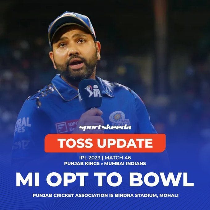 PBKS vs MI, IPL 2023: Toss result and playing 11s for today's match ...
