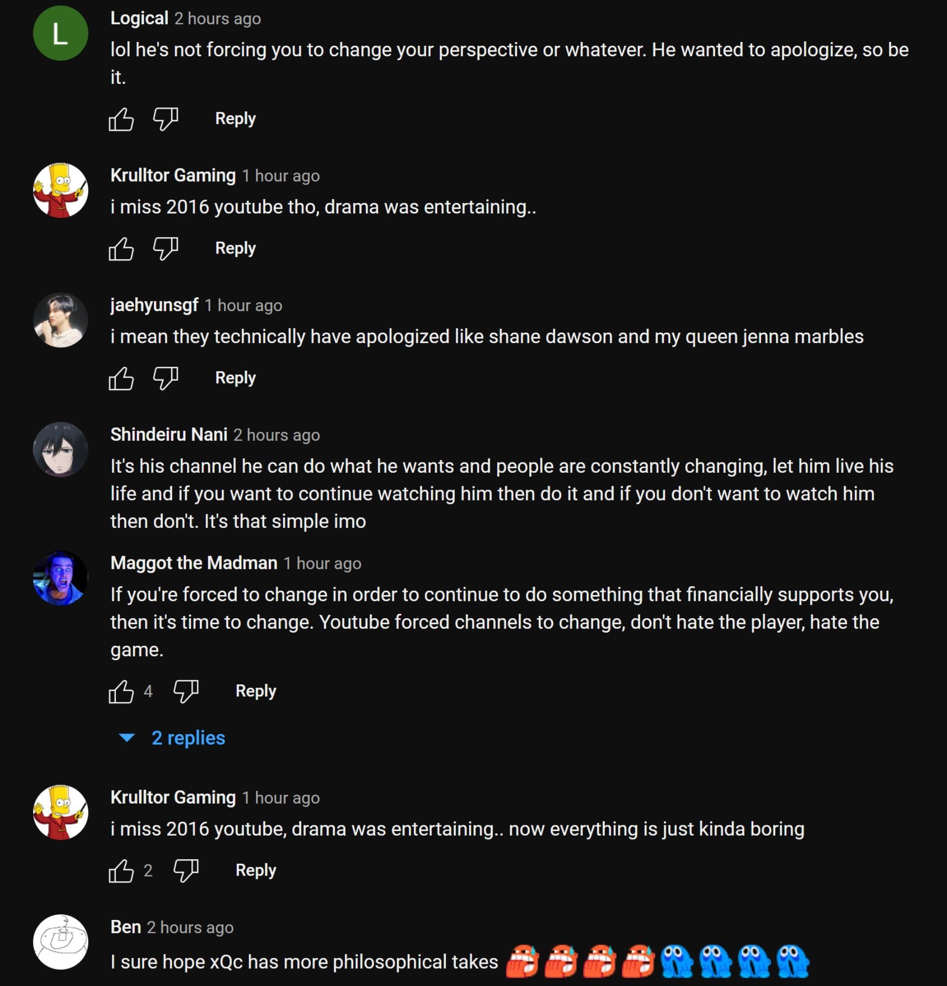 "Have every creator apologize for almost all of their videos" - xQc gives his "philosophical ...