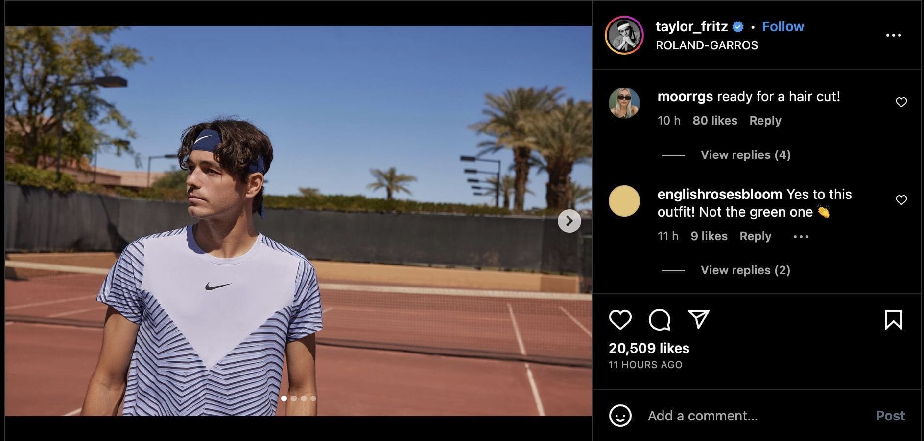 Taylor Fritz's girlfriend Morgan Riddle suggests a haircut ahead of ...