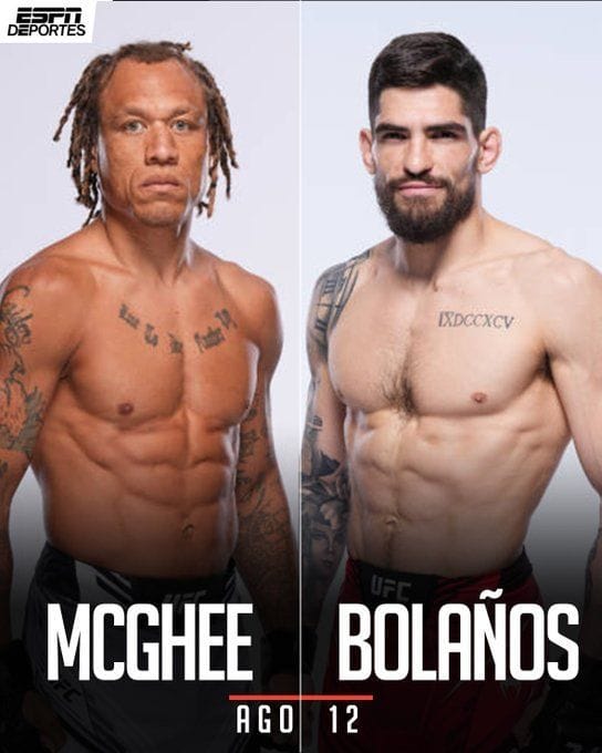 UFC Fight Night: Breaking: Gaston Bolaños set to fight Marcus McGhee at ...
