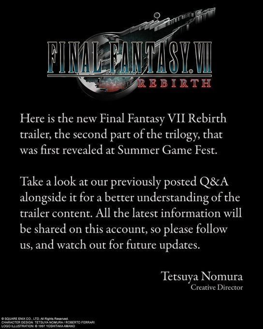 Final Fantasy VII Rebirth gameplay trailer reveal - Release window ...