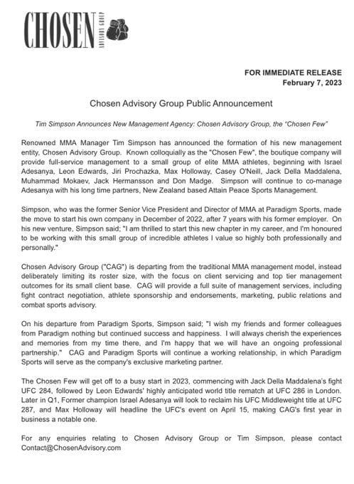 Tim Simpson MMA: Who are the best UFC fighters in the aced manager's ...