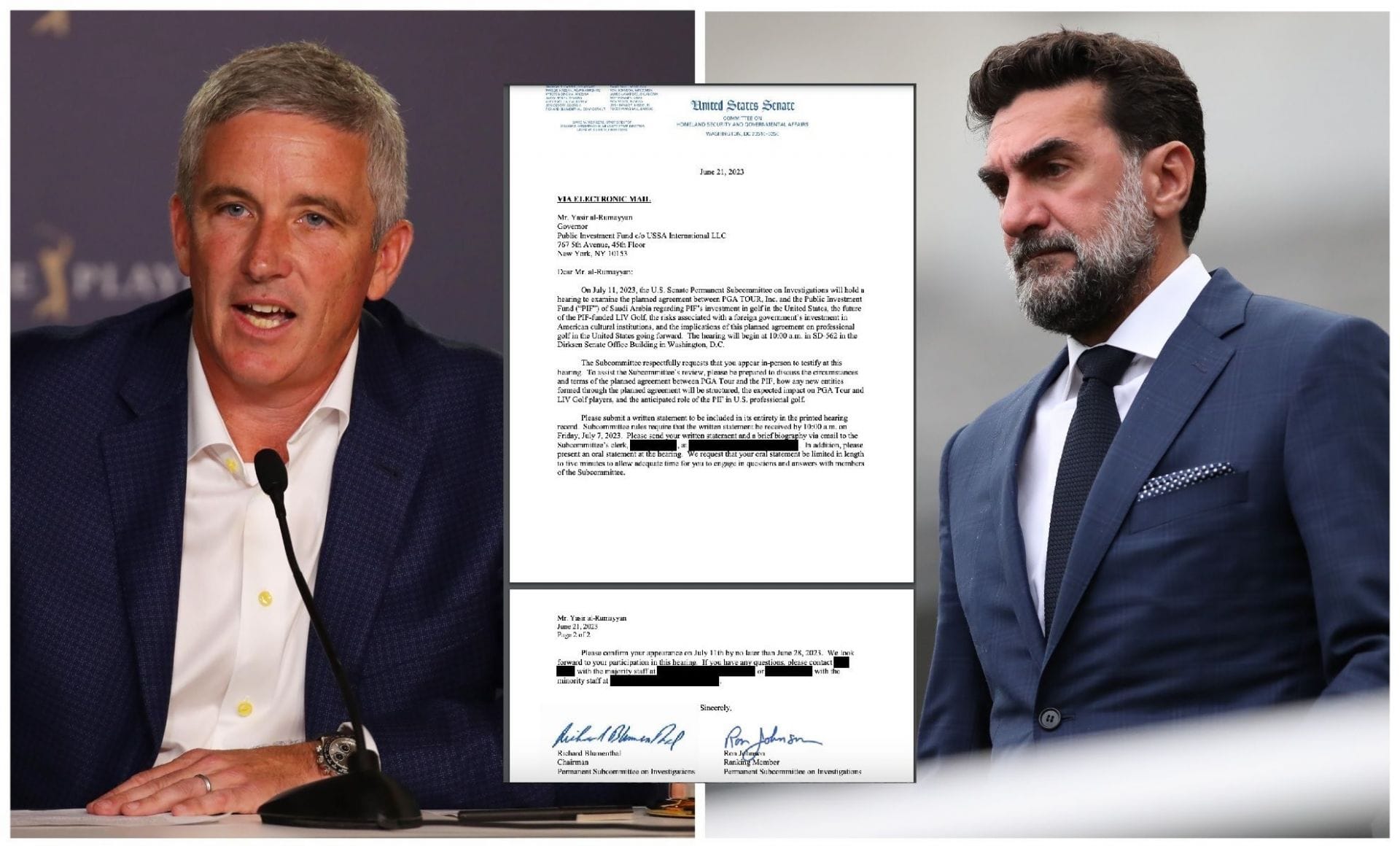 “Be prepared to discuss the circumstances” – Jay Monahan, Yasir Al ...