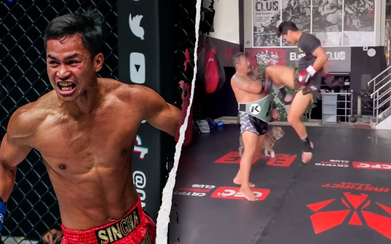 Superbon goes airborne as he prepares for war against Tayfun Ozcan