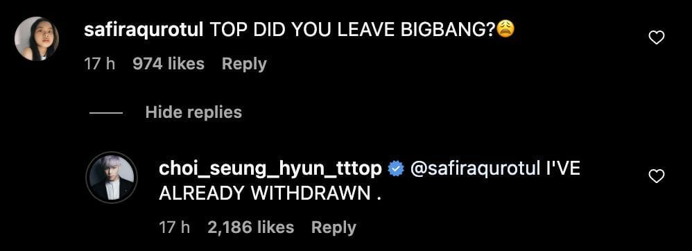 "I'm now facing a new chapter in my life": BIGBANG's T.O.P announces ...