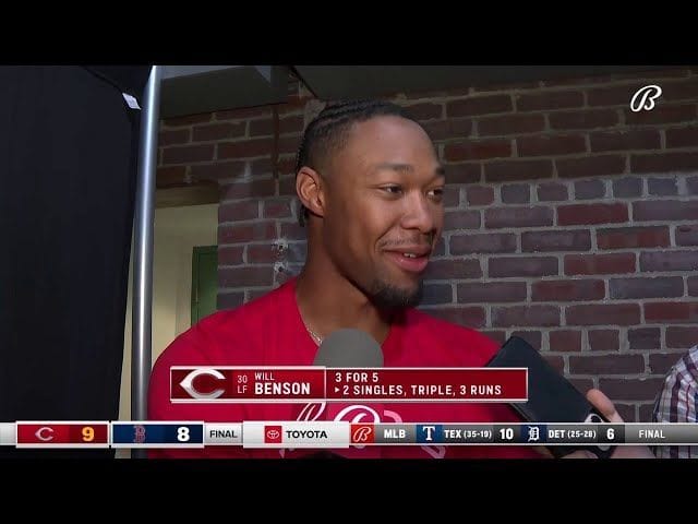 Who is Will Benson? Cincinnati Reds outfielder wows fans with walk-off ...