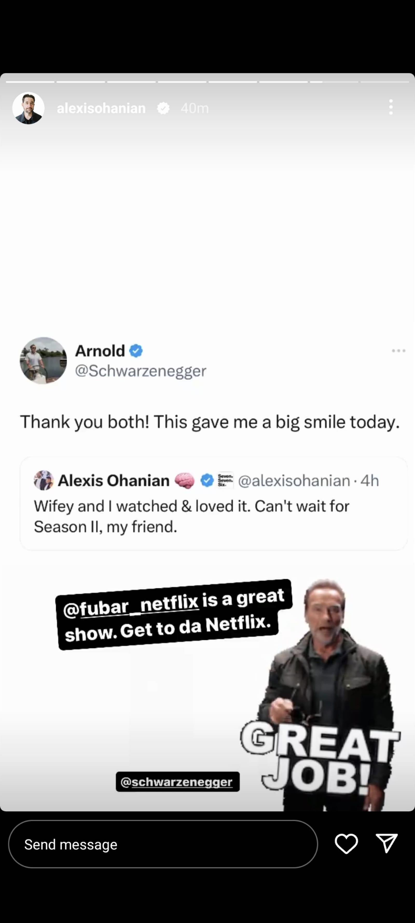 Serena Williams and husband Alexis Ohanian thanked by Arnold ...
